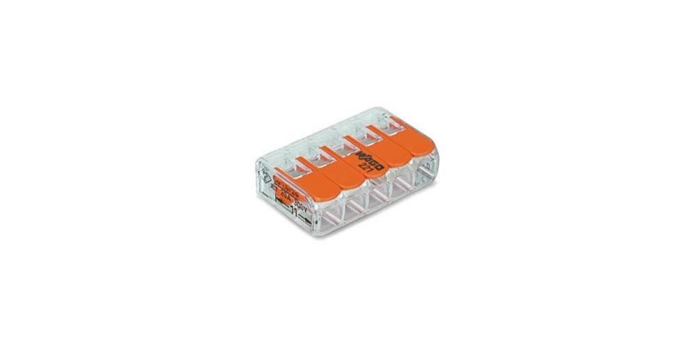 WAGO COMPACT SPLICING CONNECTOR 5 x 0.2 - 4 mm² FOR ALL WIRE TYPES ...