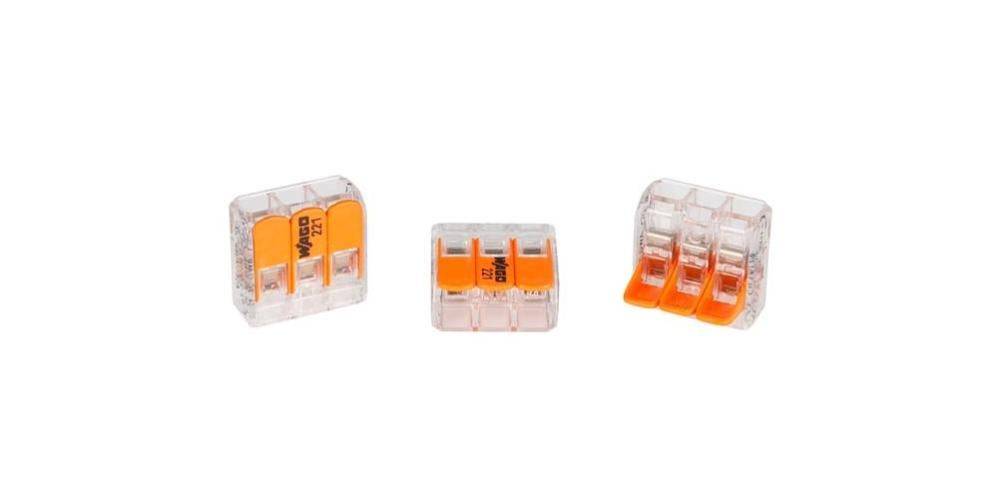 WAGO COMPACT SPLICING CONNECTOR 3 x 0.2 - 4 mm² FOR ALL WIRE TYPES ...