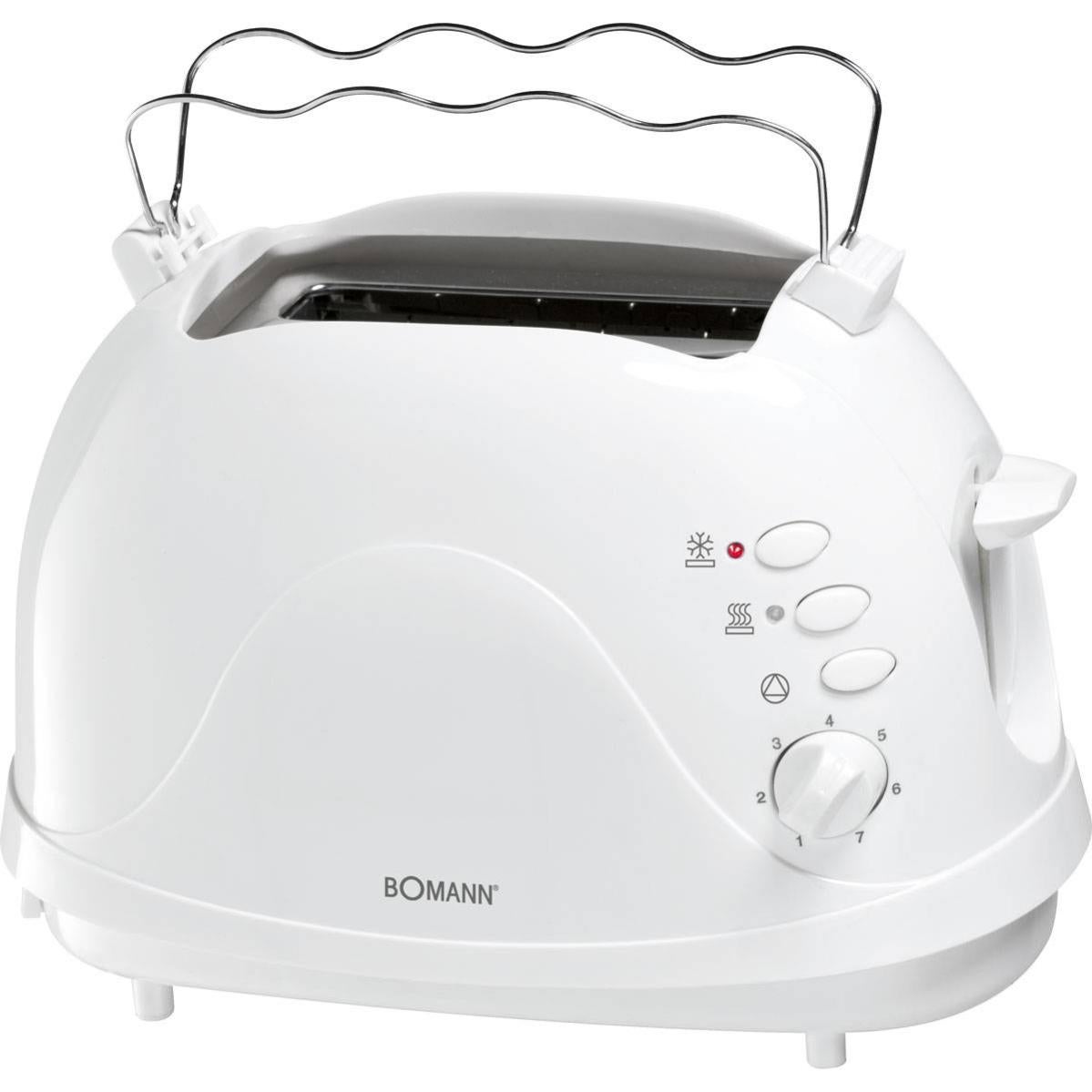Bomann Toaster TA 246 CB Cool-Touch-Gehäuse 700 W weiß | Leroy Merlin