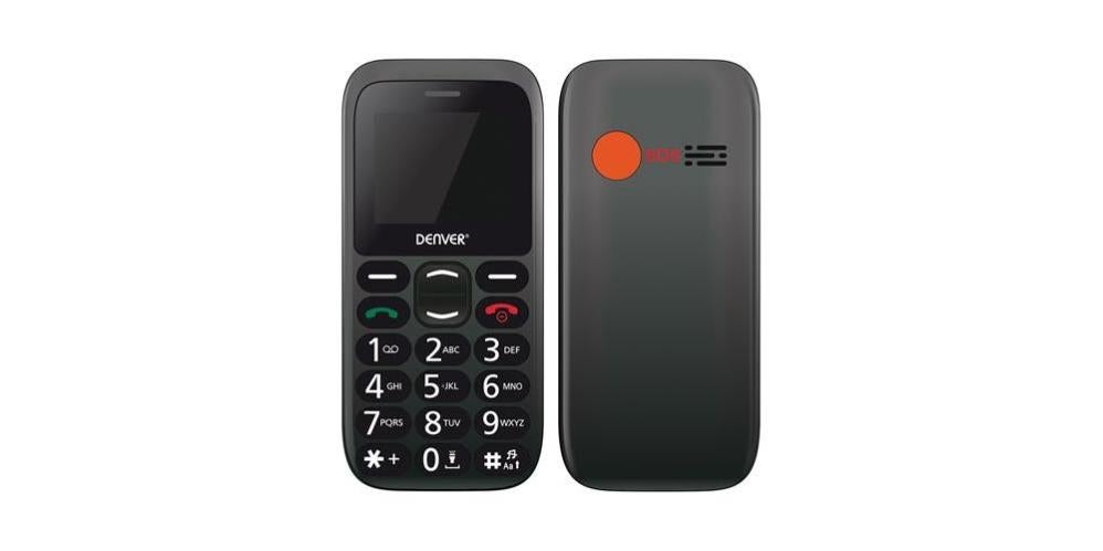DENVER BAS-18300M EU - TÉLÉPHONE MOBILE POUR SENIORS AVEC BOUTON ...