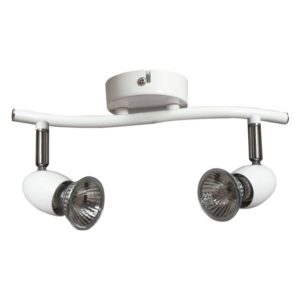 2xgu10 point sonore blanc de la pompe. Halog.incl 15x26 | Leroy Merlin