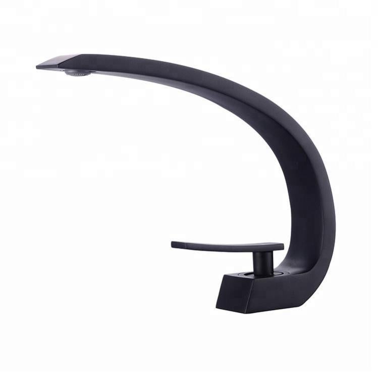 Rubinetto per lavabo a ponte Bnf606b In ottone nero Collezione Céphise ...