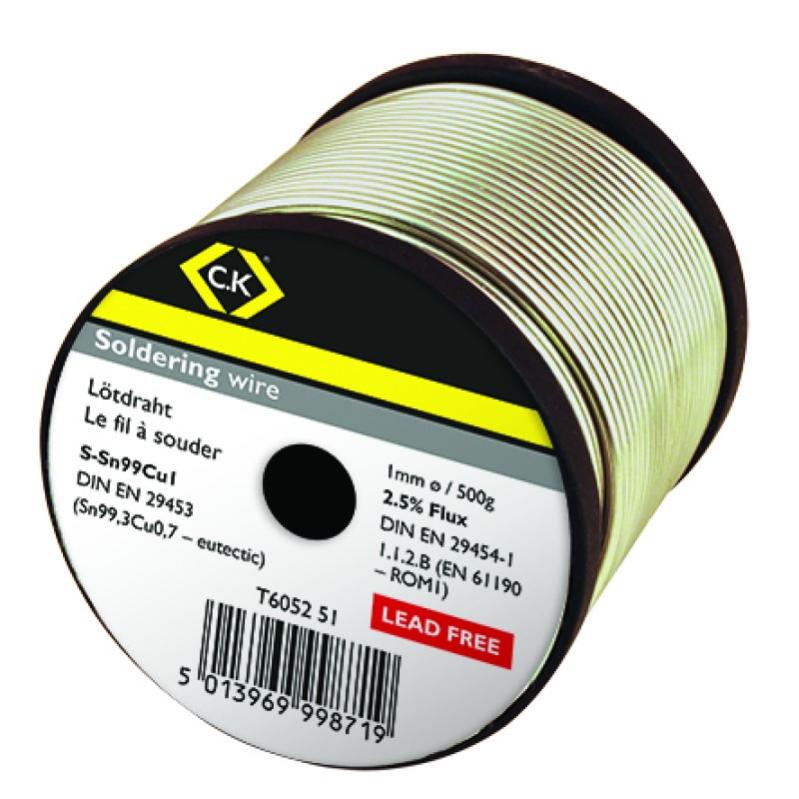 Fil de soudure CK Outillage - Diamètre 1mm - Bobine de 500g | Leroy Merlin