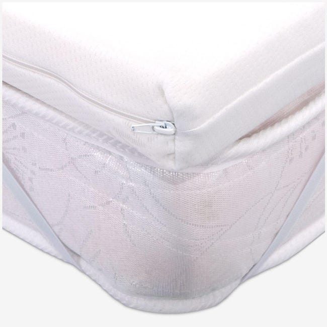 Topper Alla Francese 140x190 In Waterfoam Alto 5 Cm Sfoderabile Topper Alla Francese 140x190 In Waterfoam Alto 5 Cm Sfoderabile