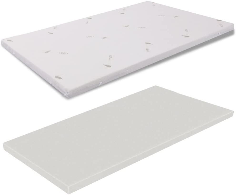 Topper 120x200 cm per materasso in MemoryFoam - alto 3 cm, sfoderabile ...