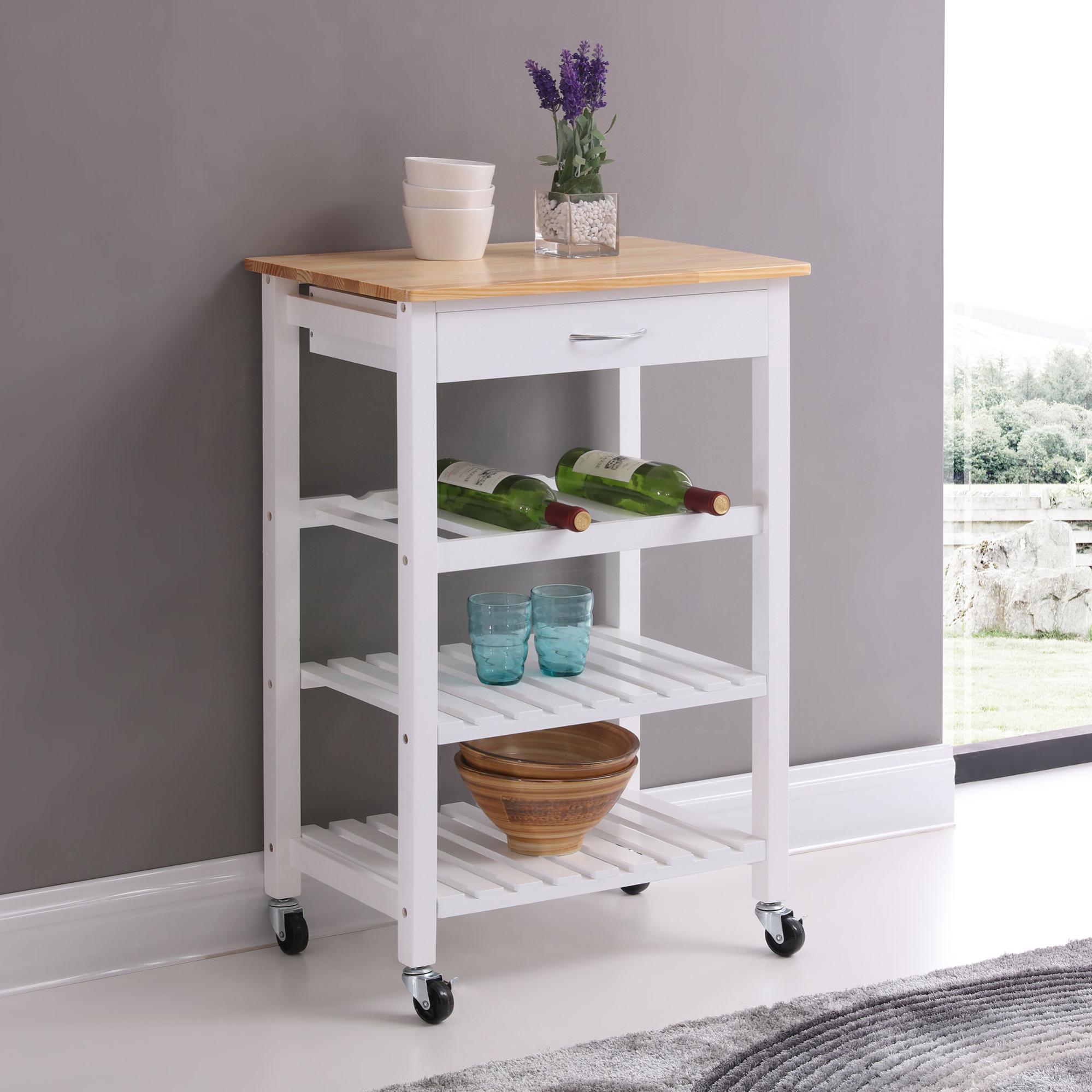 Desserte de cuisine 58x40x85 cm blanc - PEPER | Leroy Merlin