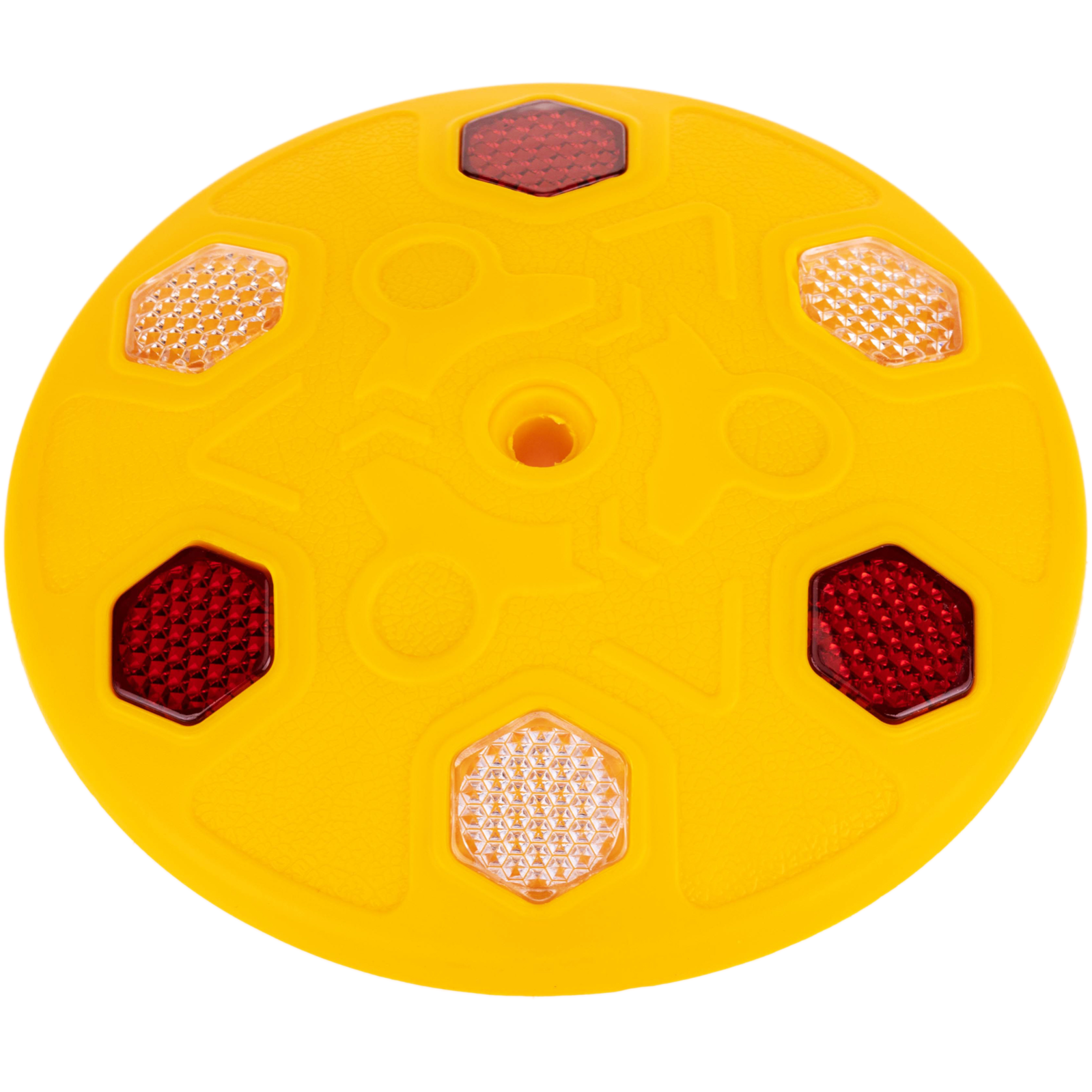 Réflecteur sol jaune réflecteur routier 140x140x20mm | Leroy Merlin