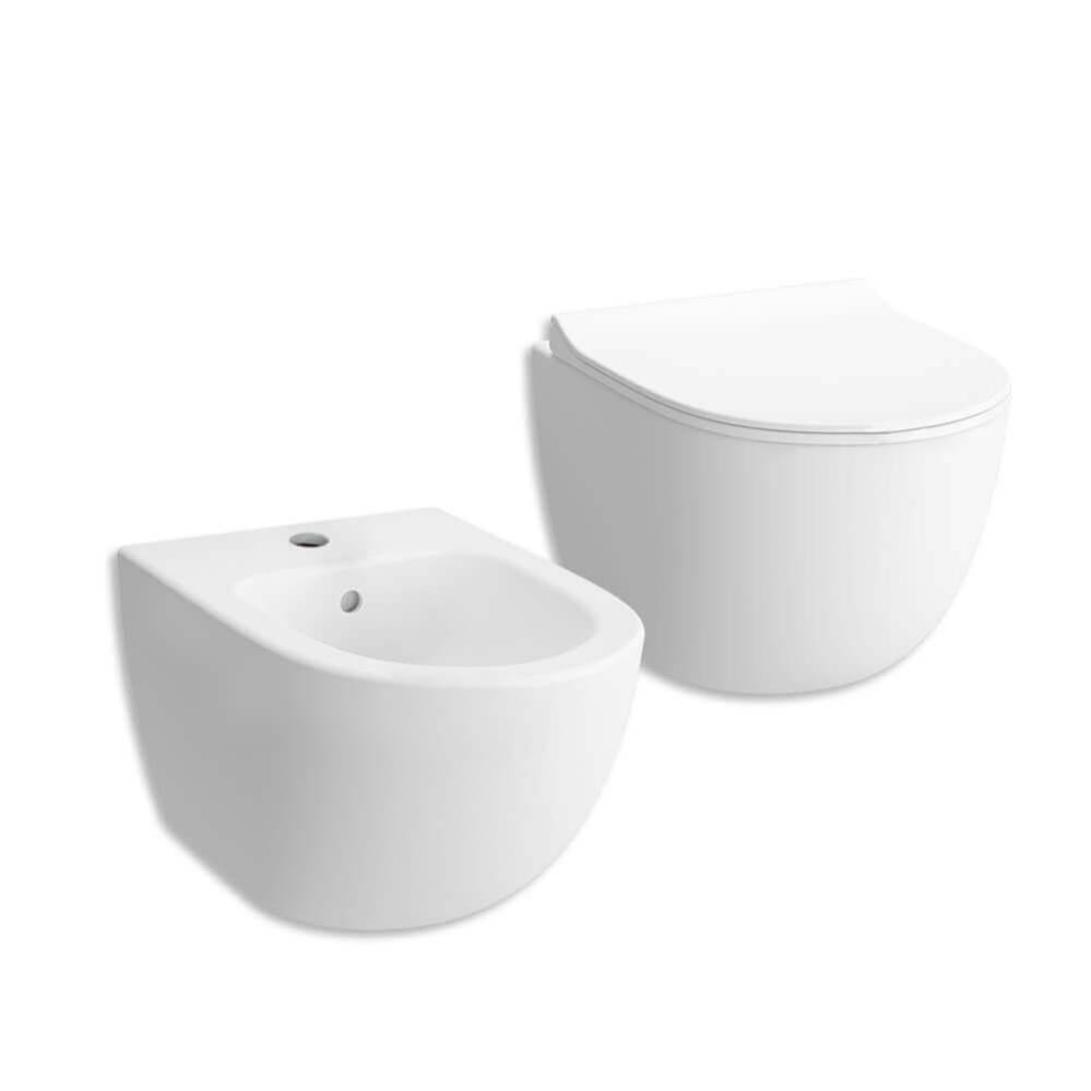 Vitra Sanitari wc e bidet sospesi serie Sento rimless bianco opaco ...