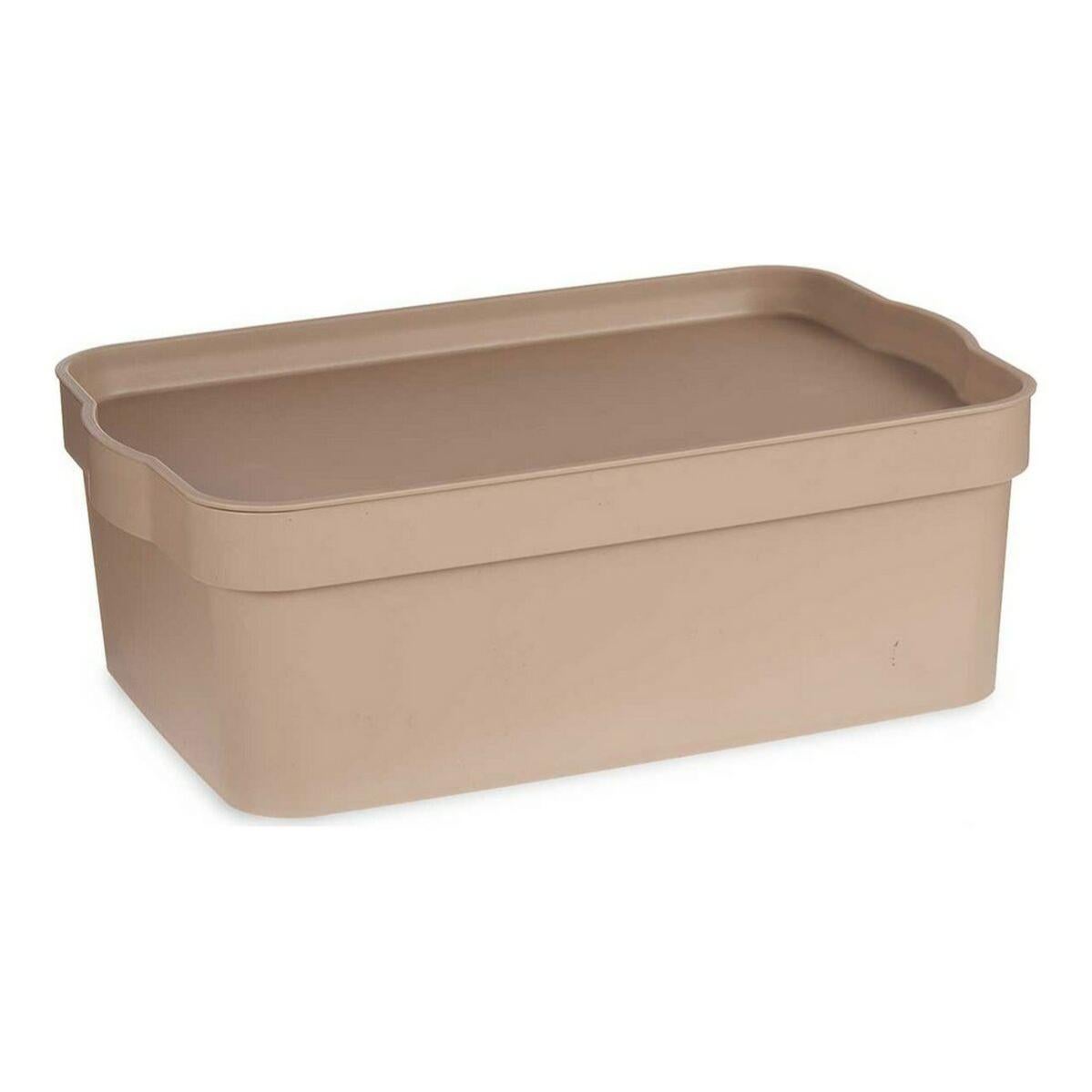 Caja Multiusos Beige Plástico (21 x 11 x 32 cm) | Leroy Merlin