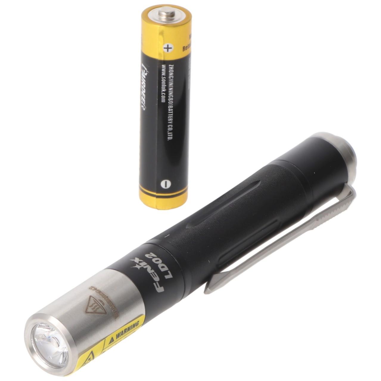 FENIX - LD02 V2.0 - TORCIA LED A PENNA DUAL LIGHE 70 LUMEN - UV 200MW | Leroy Merlin
