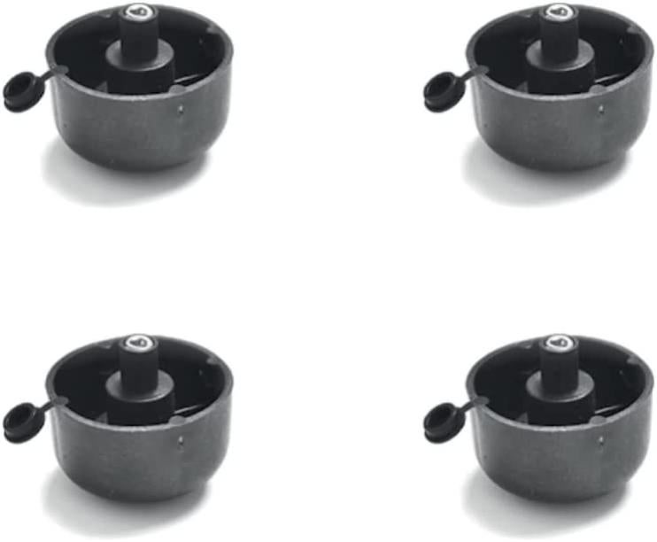 Evo - Kit 4 Pezzi - Piedini in Plastica Nero per Mobili – Piedino ...