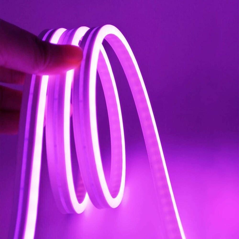 STRISCIA LED VIOLA PER SCRITTE INSEGNE LUMINOSE STRIP FLESSIBILE IP65 ...