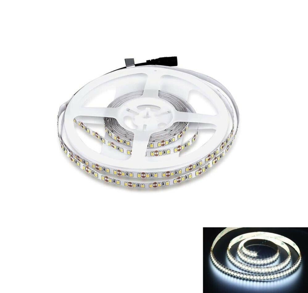 STRISCIA 600 LED LUCE BIANCA 6500K . BOBINA STRIP 5 METRI 2835 SMD ...