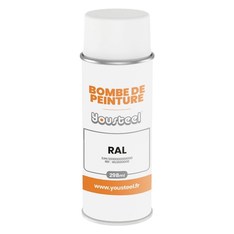 Bombe de retouche 298 ml - Finition BRILLANTE | Rouge Tuile | RAL 8012 ...