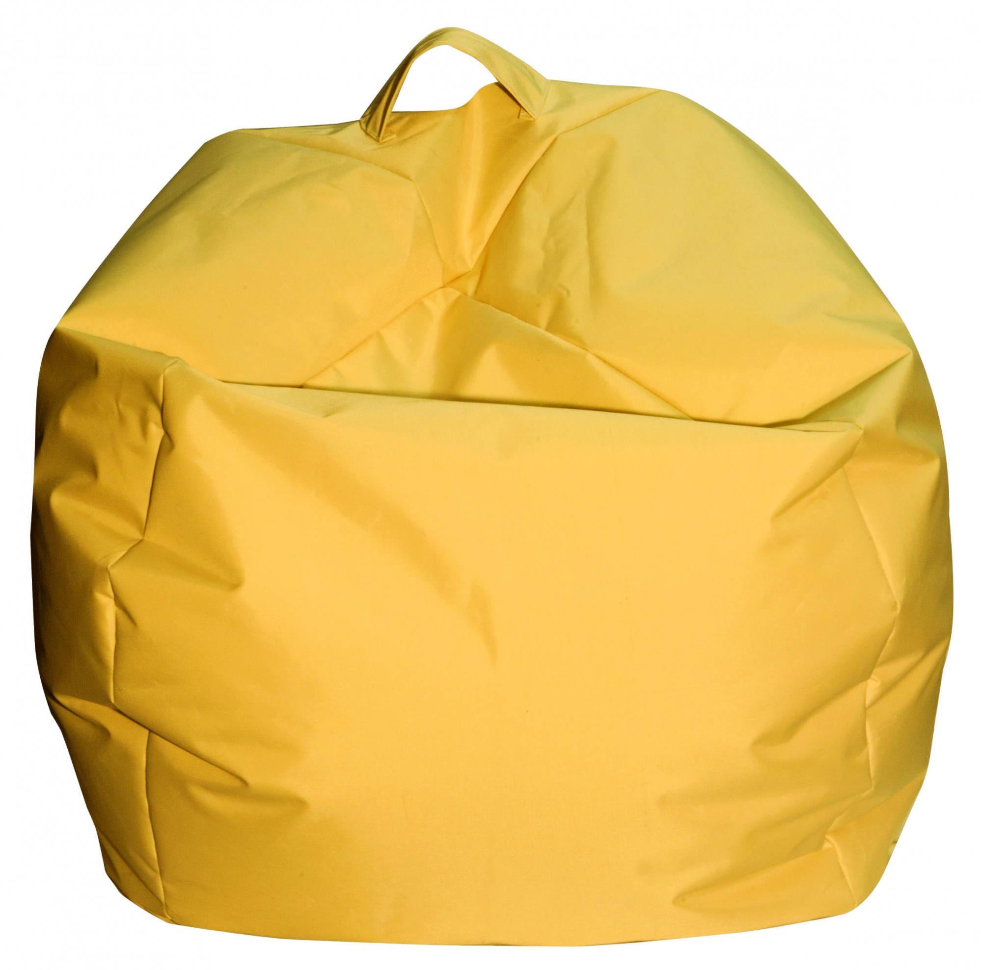 Puf elegante, color amarillo, Medidas 65 x 50 x 65 cm | Leroy Merlin