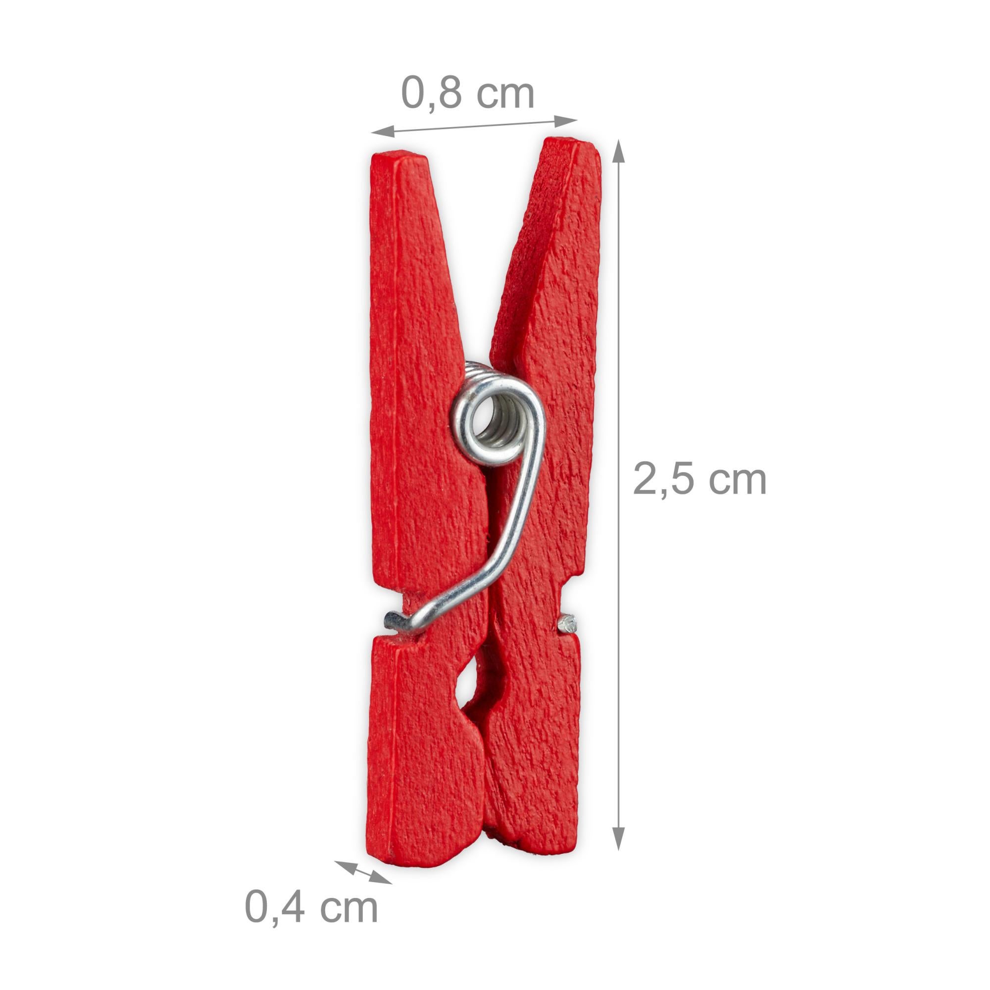 Set da 576 Mollette in Legno Matrimoni, Feste, Ferma Foto, Deco per Regali, DIY, Rosso | Leroy ...