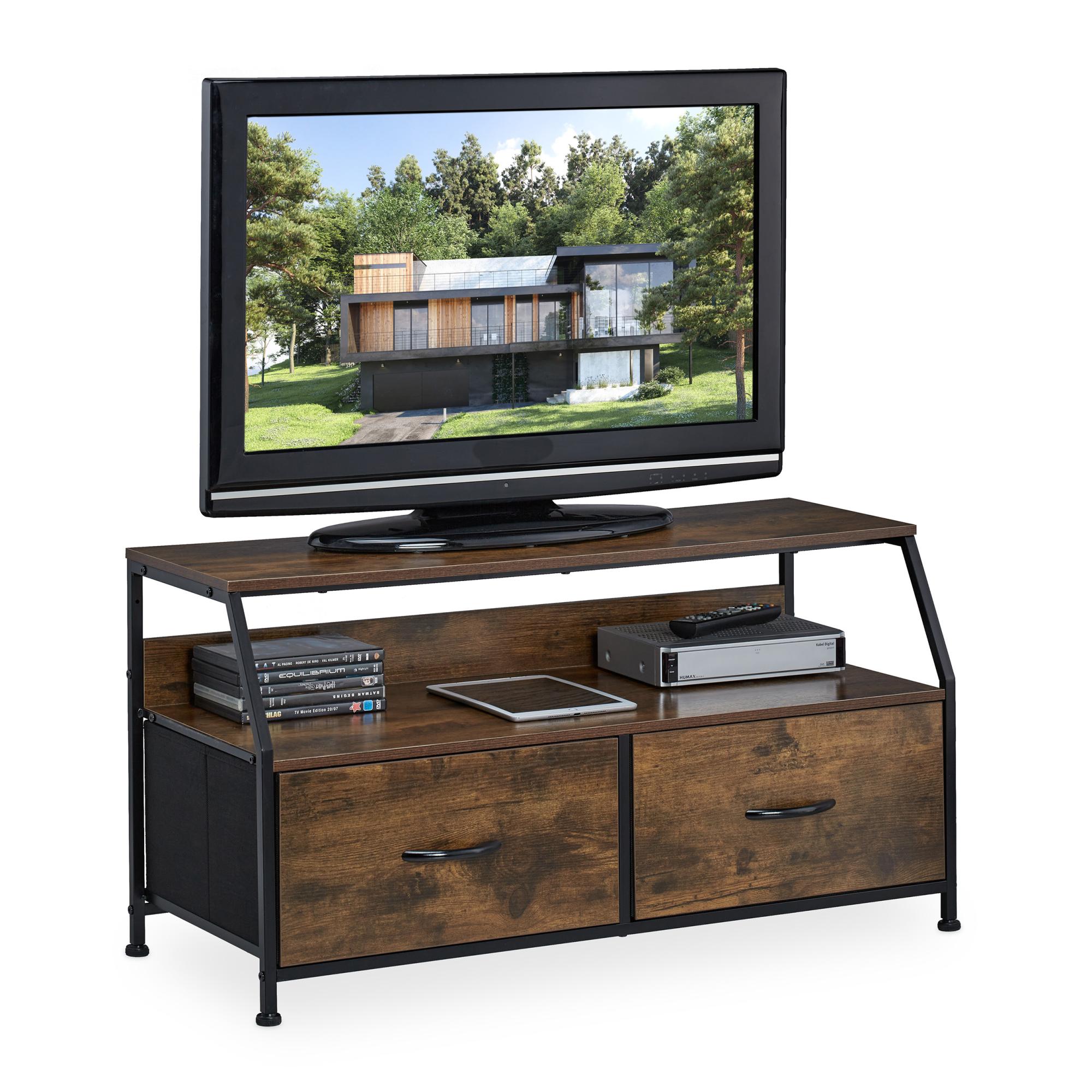 Relaxdays Mobile per TV, Design Industriale, HLP: 48,5x93x41,5 cm ...