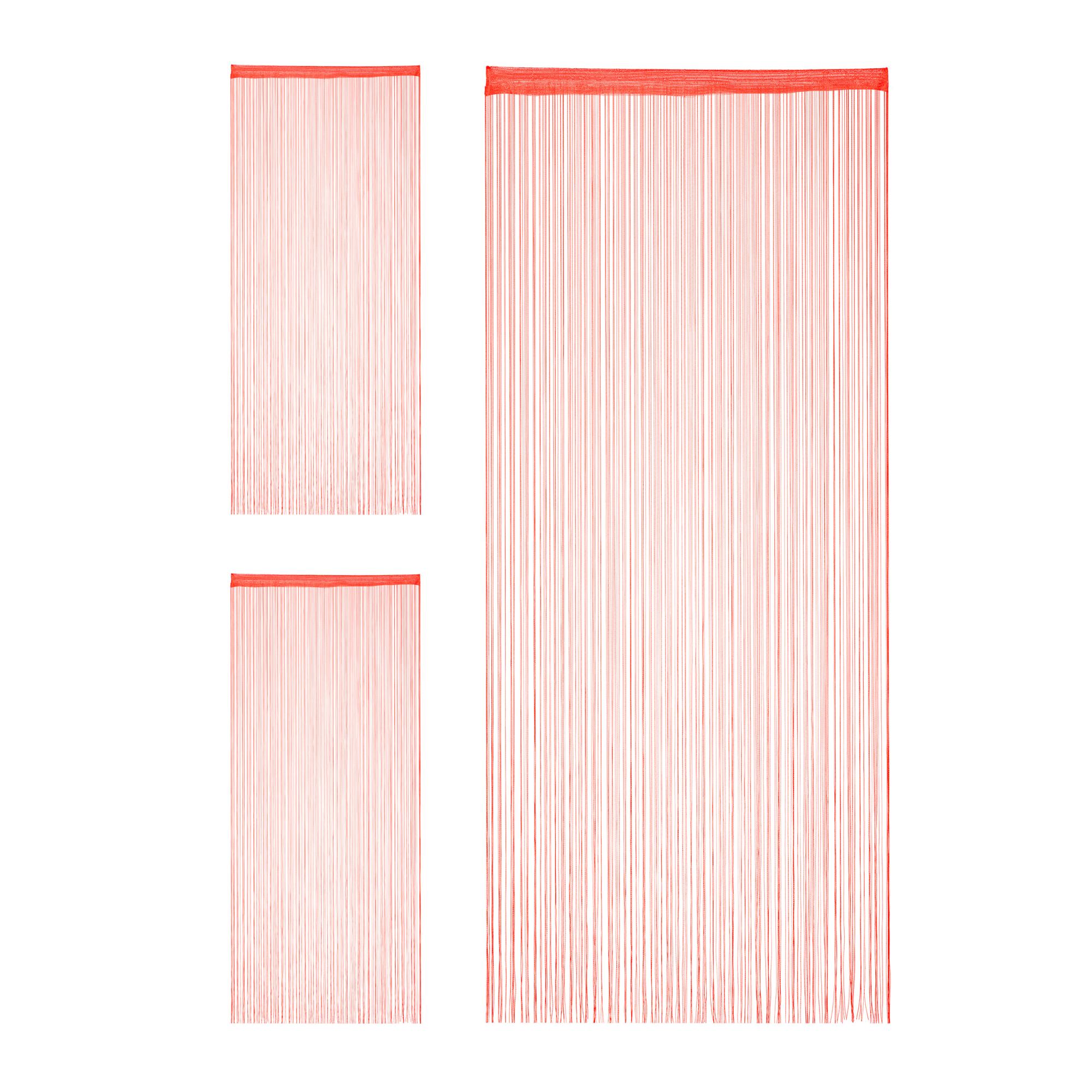 Rideau de fil passage pour tringle en lot de 3, peut être raccourci ...