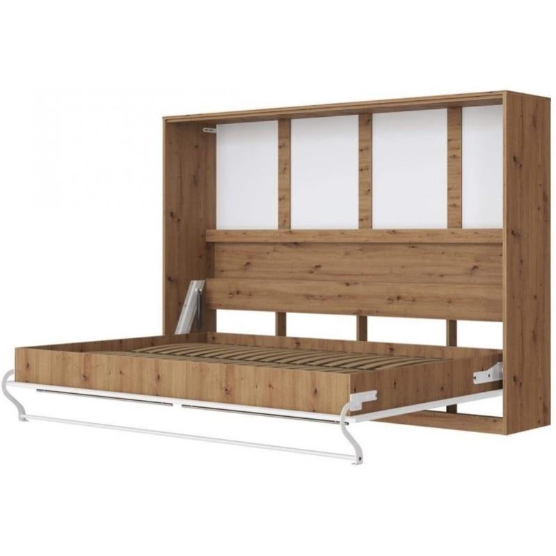 Armoire Lit escamotable 140x200cm Supérieur Horizontal Lit Rabattable ...