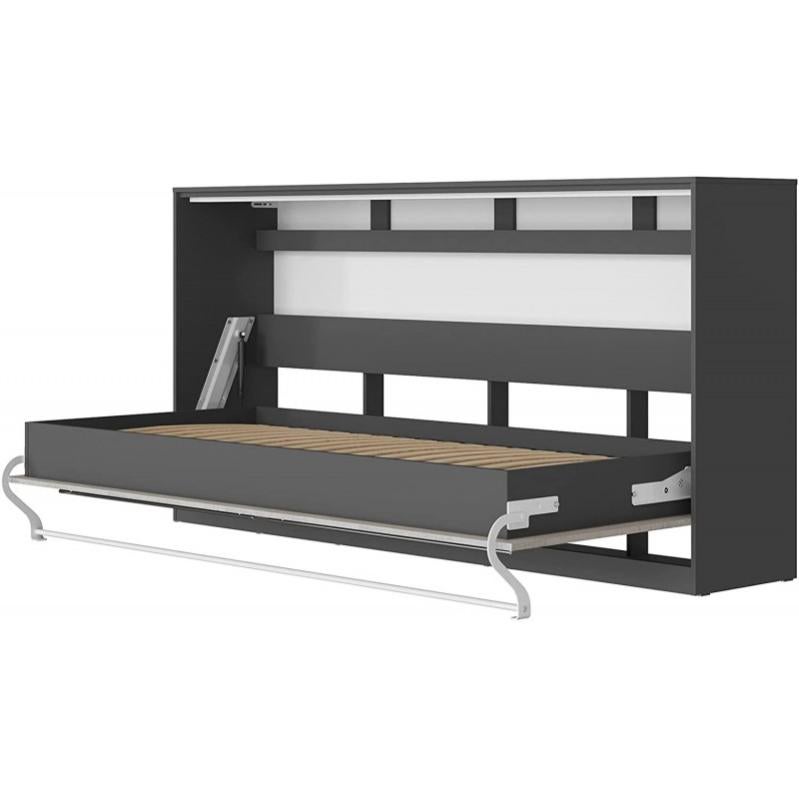 Armoire Lit escamotable 90x200cm Supérieur Horizontal Lit Rabattable ...