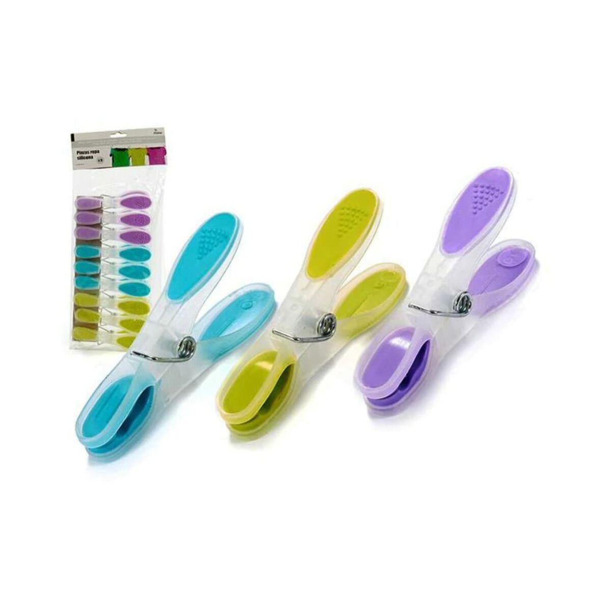 Mollette per Panni Viola Azzurro Metallo Verde Silicone | Leroy Merlin