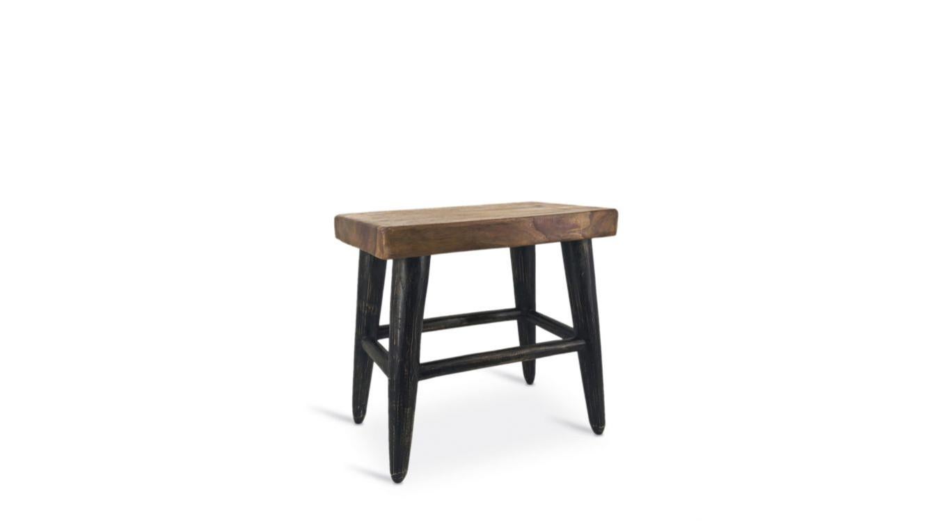 TABURETE RECTANGULAR DE TECA 45 x 27 x 45 | Leroy Merlin