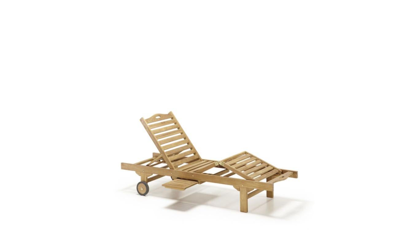 Transat Bois Marron 200x65x35cm | Leroy Merlin