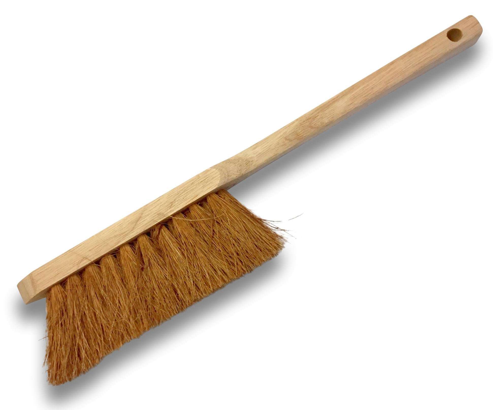 Balayette brosse en fibres de coco naturel | Manche long en bois ...