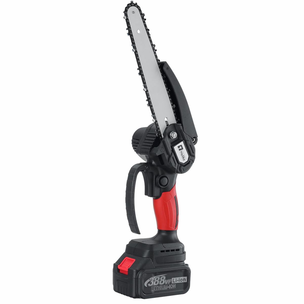 Scie à chaîne Tronçonneuse à batterie élagueuse sans fil Wolike 8" 18V ...