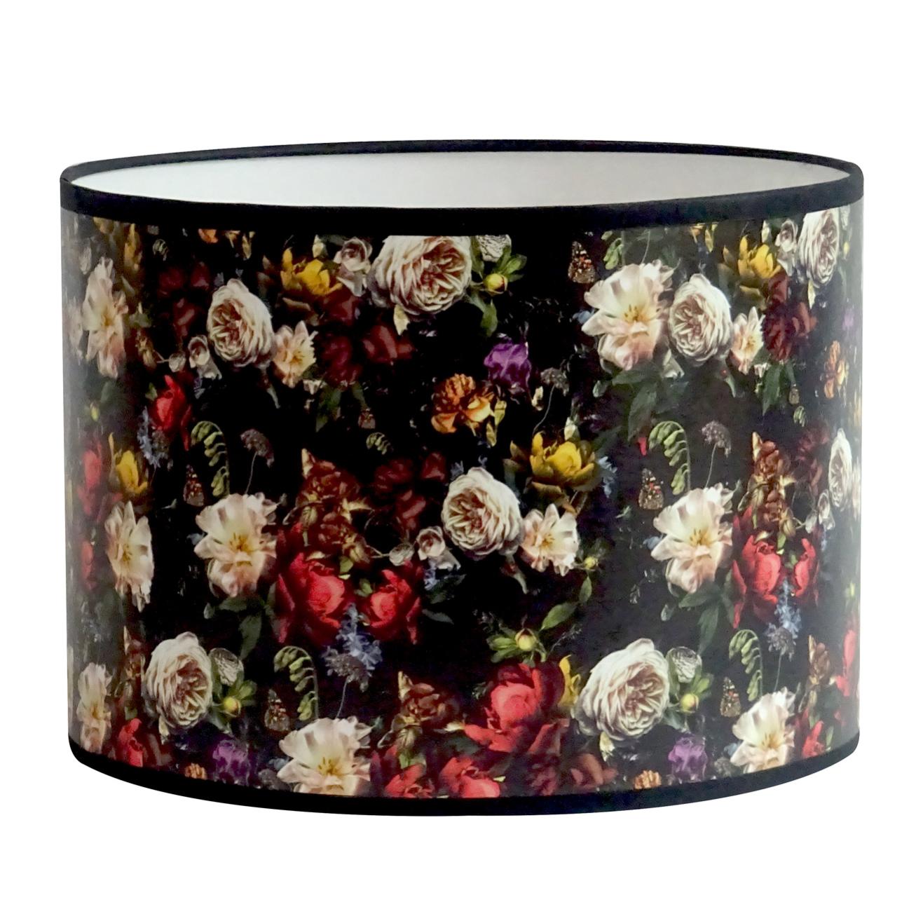 Abat jour Fleurs Rosiers et colorées 30 x 20 cm | Leroy Merlin