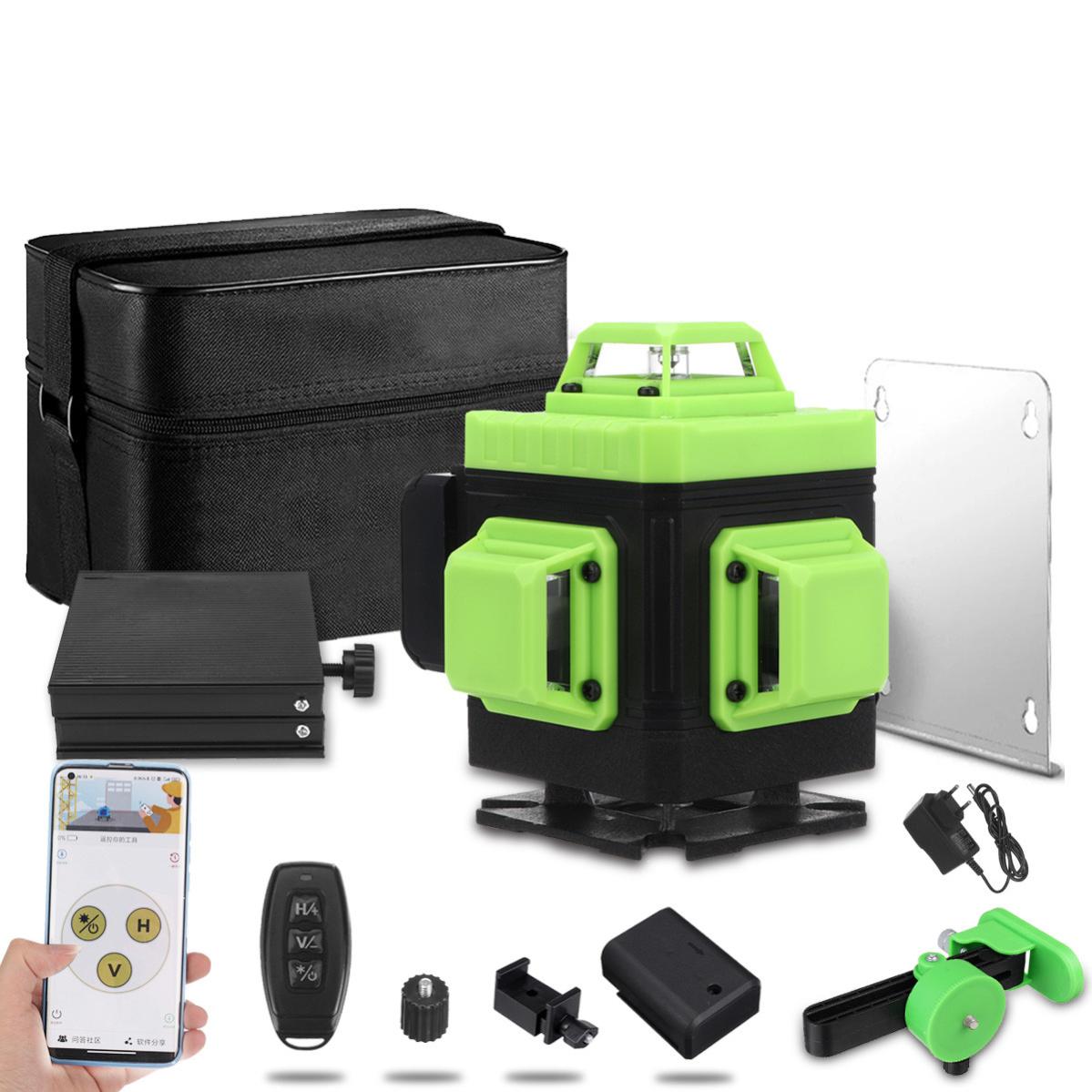 Nivel láser 4D 360° 16 líneas Fasget Nivelación automática 1 batería con accesorios | Leroy Merlin