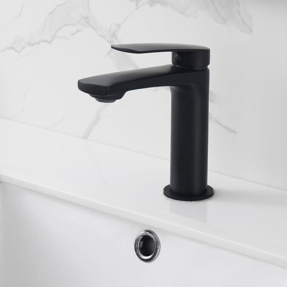 Grifo monomando de lavabo DAK BLACK diseño estilizado y redondeado ...