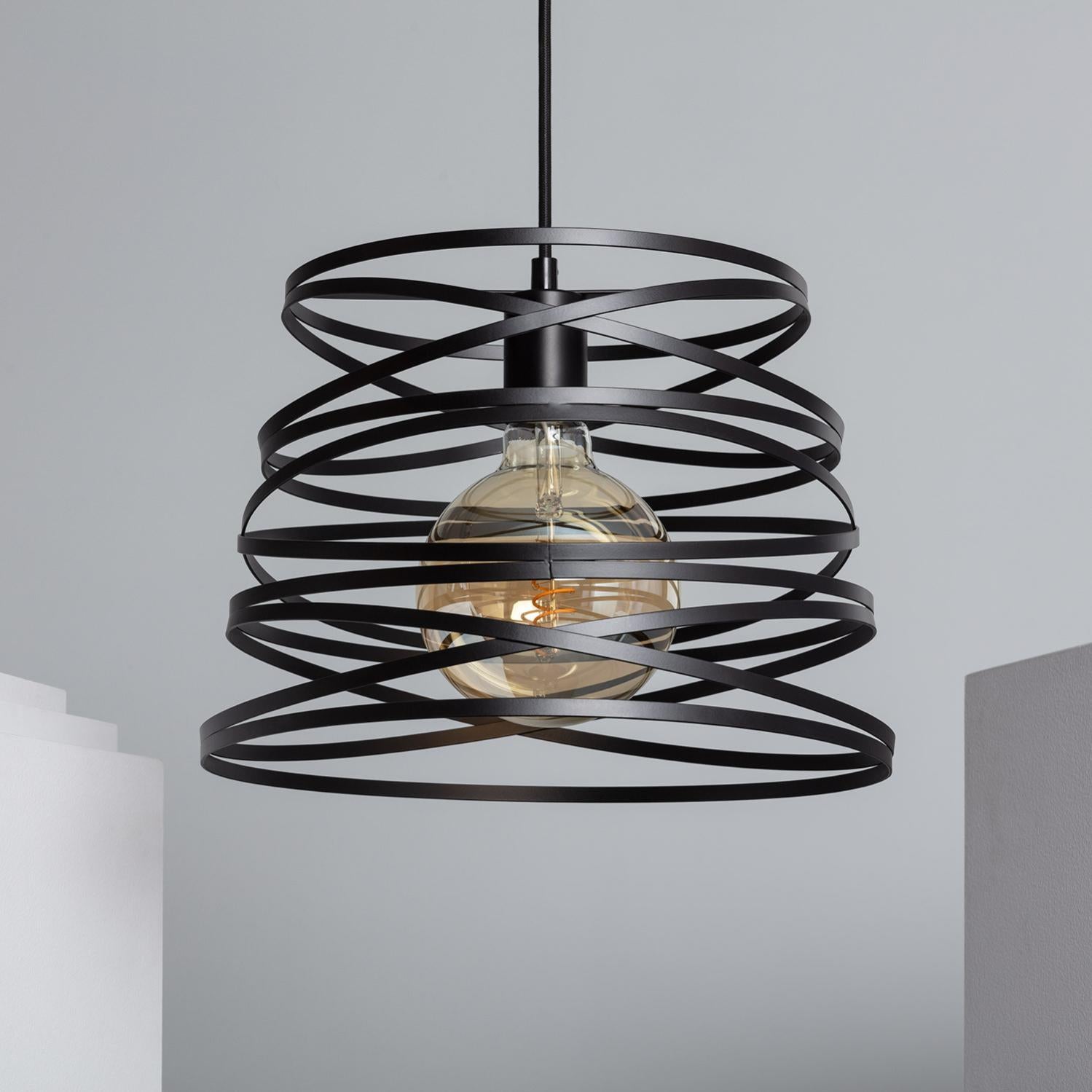 Ledkia Lámpara Colgante Metal Hura Negro | Leroy Merlin