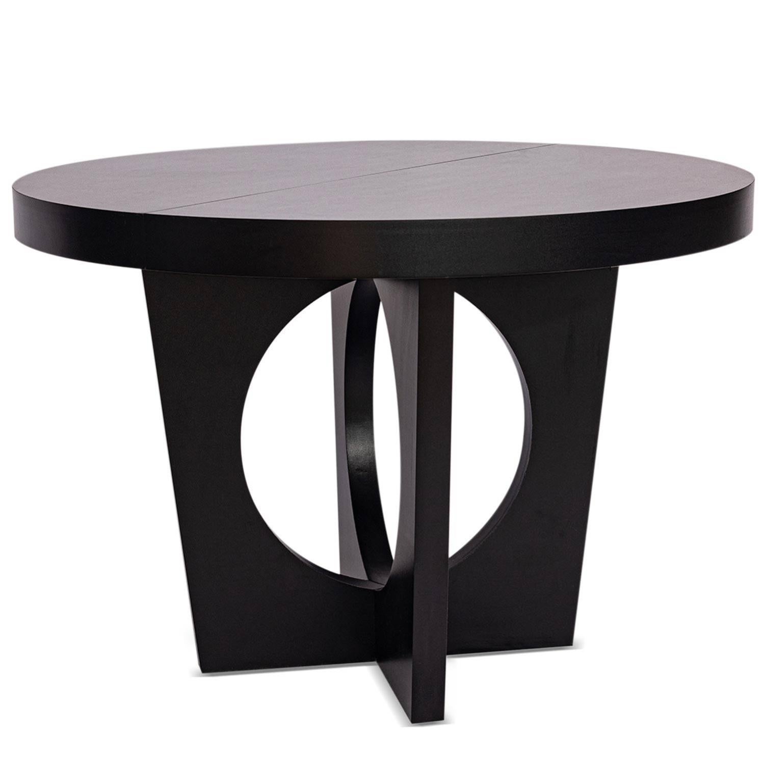 Table ronde extensible Kalipso Noir | Leroy Merlin
