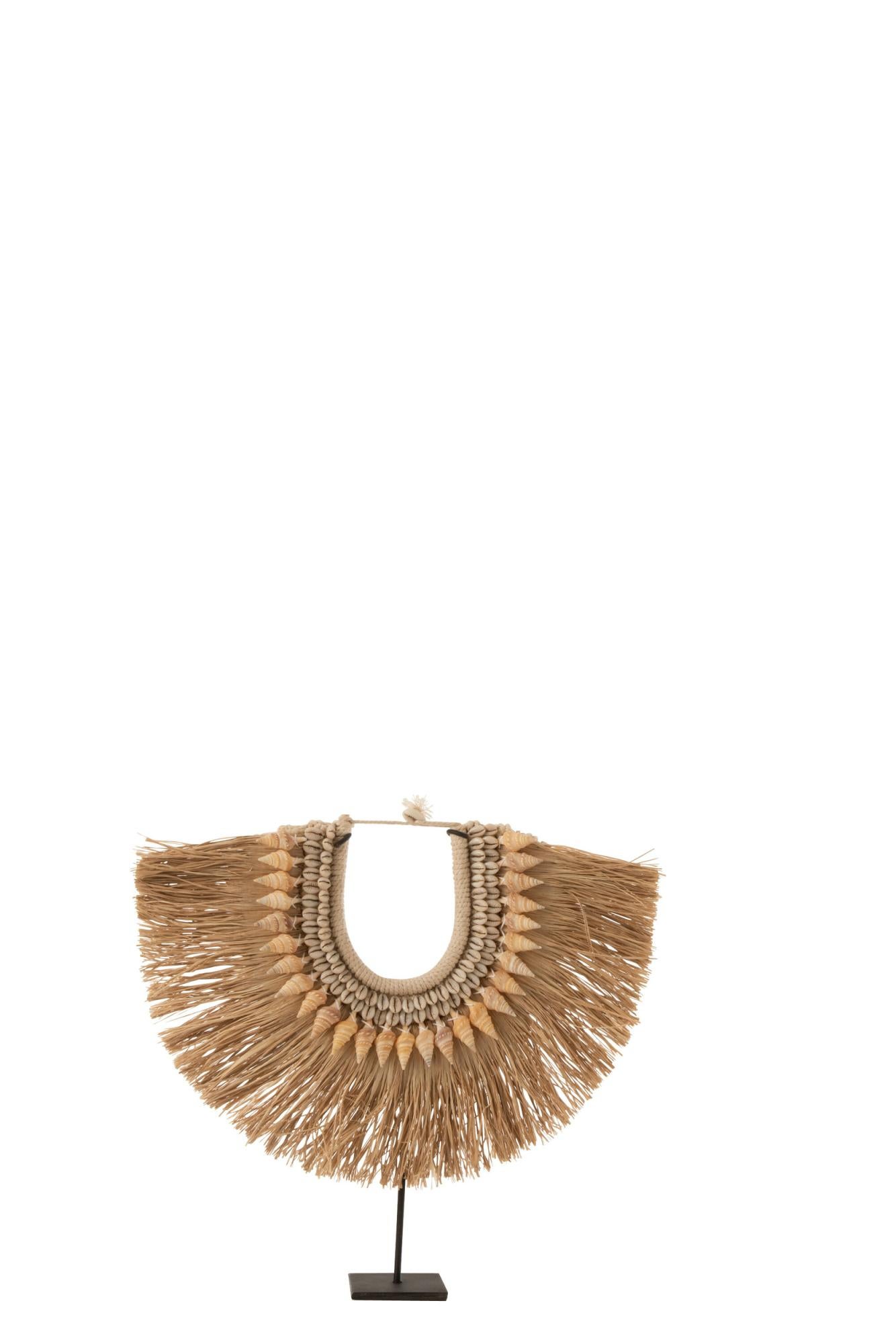 Collier Déco en Bois "Dora" 35cm Naturel | Leroy Merlin