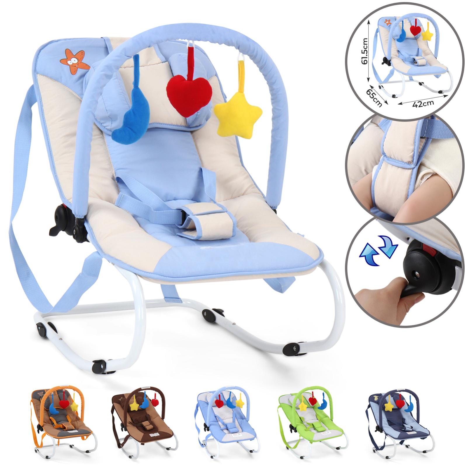 Infantastic® Transat pour Bébé - Inclinable, avec Ceinture de Sécurite ...