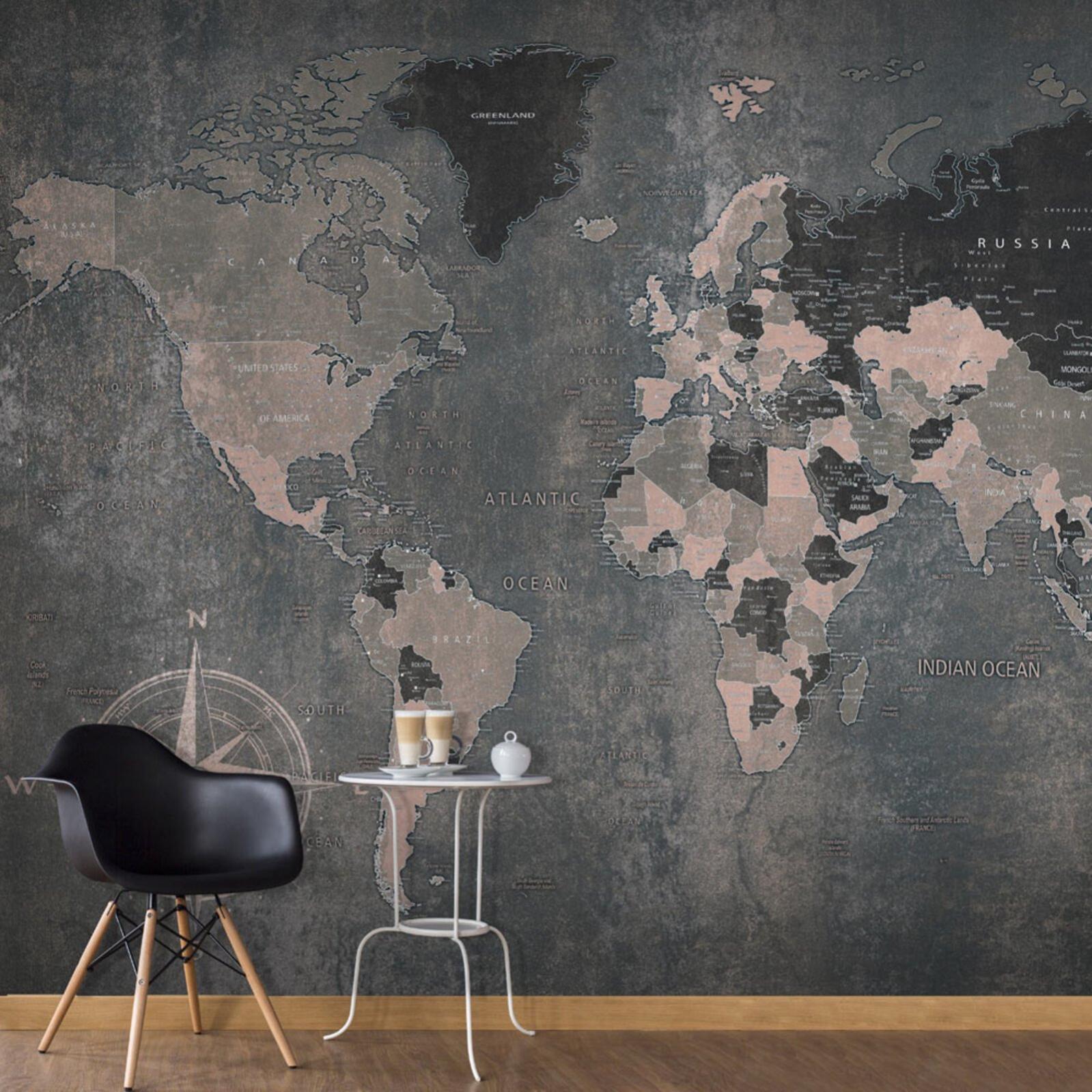 Papier peint Grey World - 250 x 175 cm | Leroy Merlin