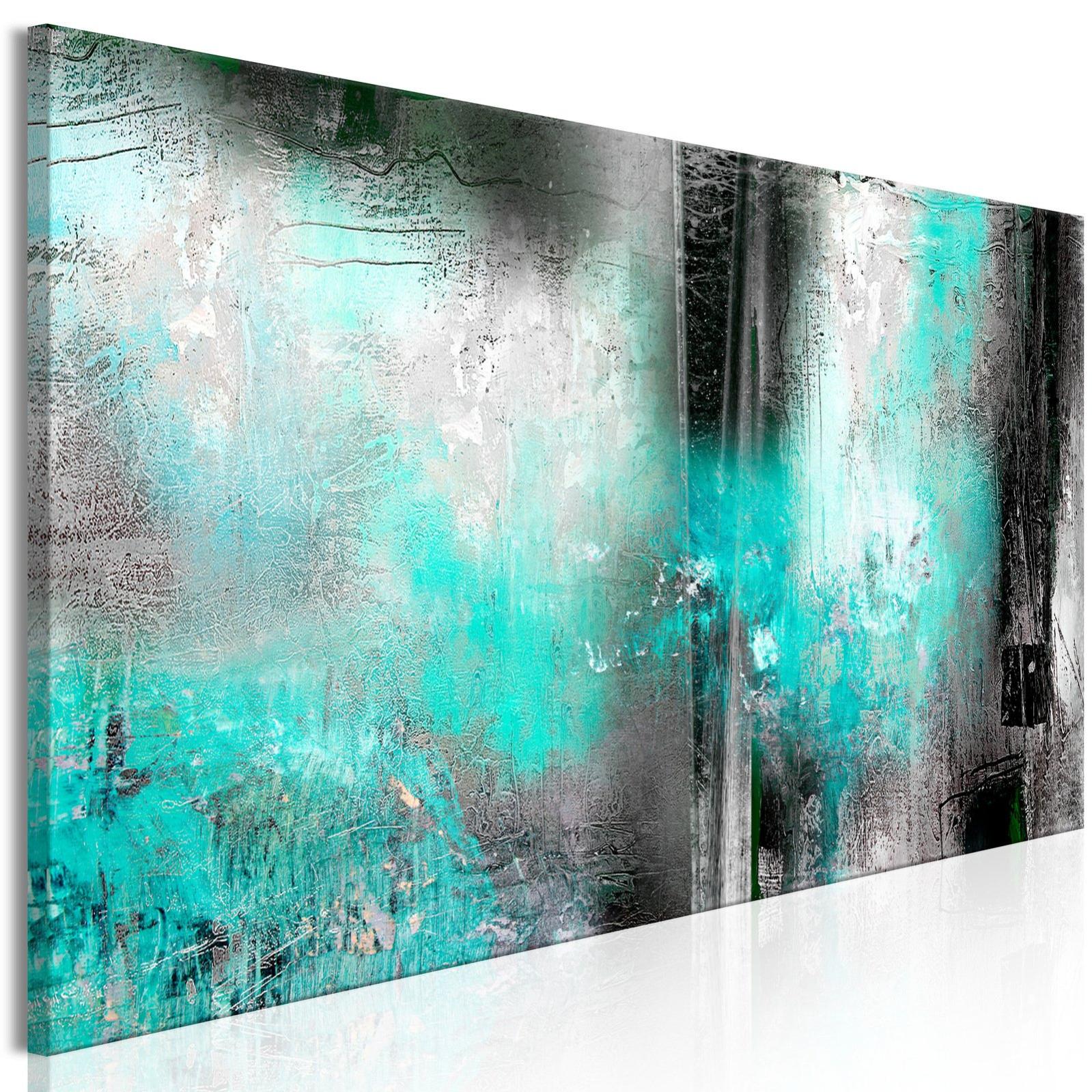 Tableau Turquoise Fog Narrow - 120 x 40 cm | Leroy Merlin