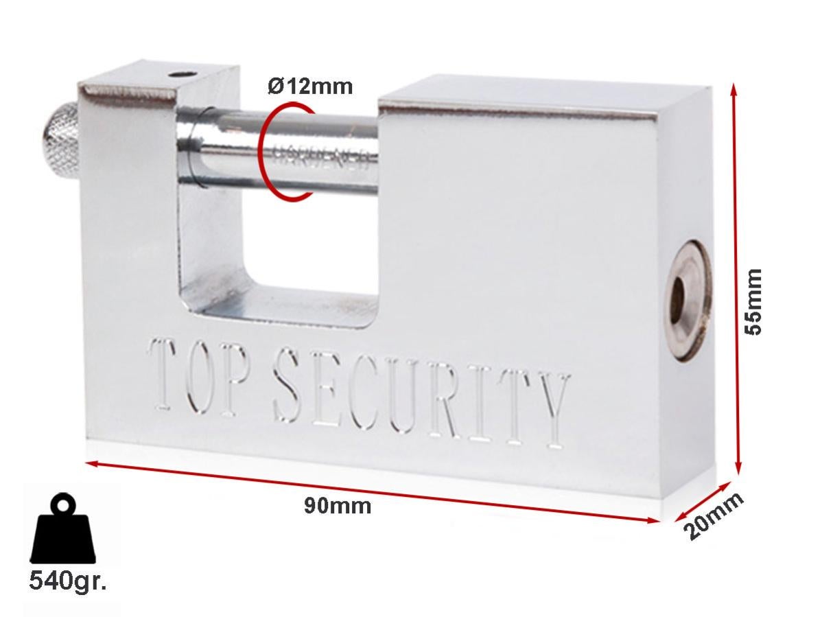 Lucchetto Corazzato Antiscasso 90mm Con 3 Chiavi | Leroy Merlin