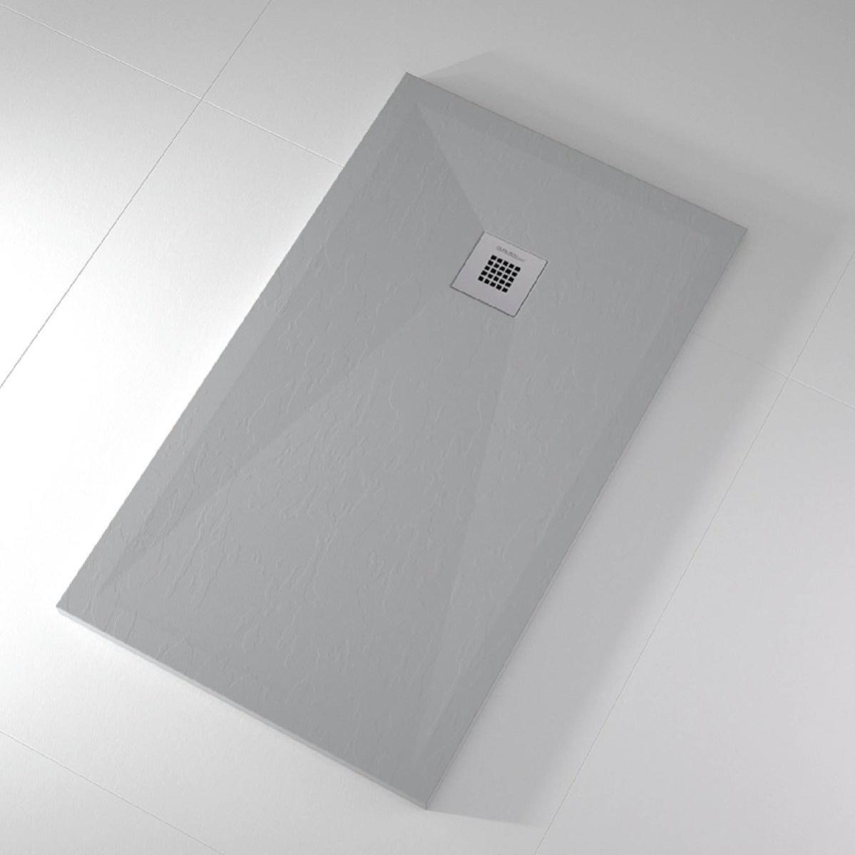 Receveur de douche 80x140 cm extra plat ONDA en résine surface ardoisée ... Receveur de douche 80x140 cm extra plat ONDA en résine surface ardoisée ...