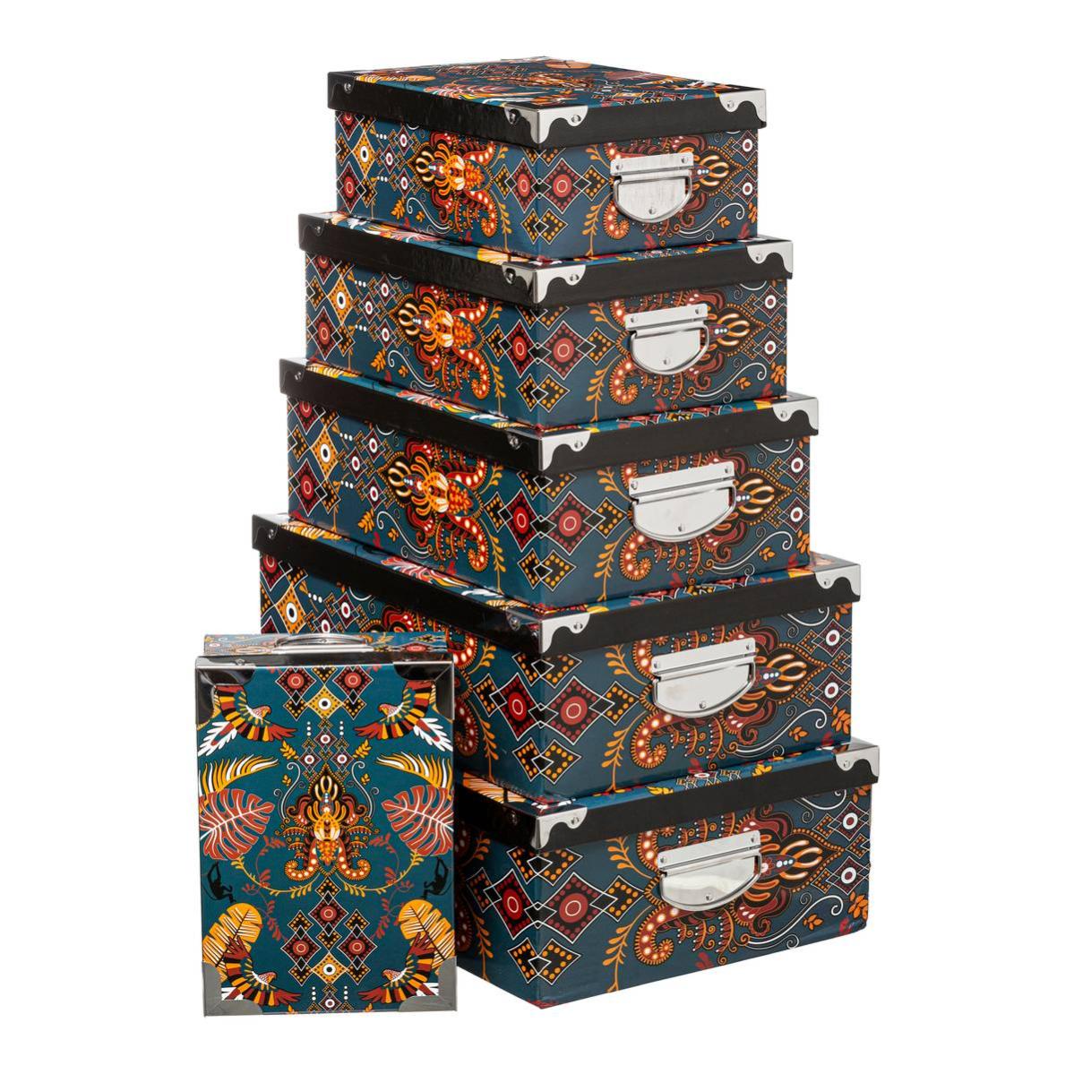 5five - boite coins métal x 6 amazonie | Leroy Merlin