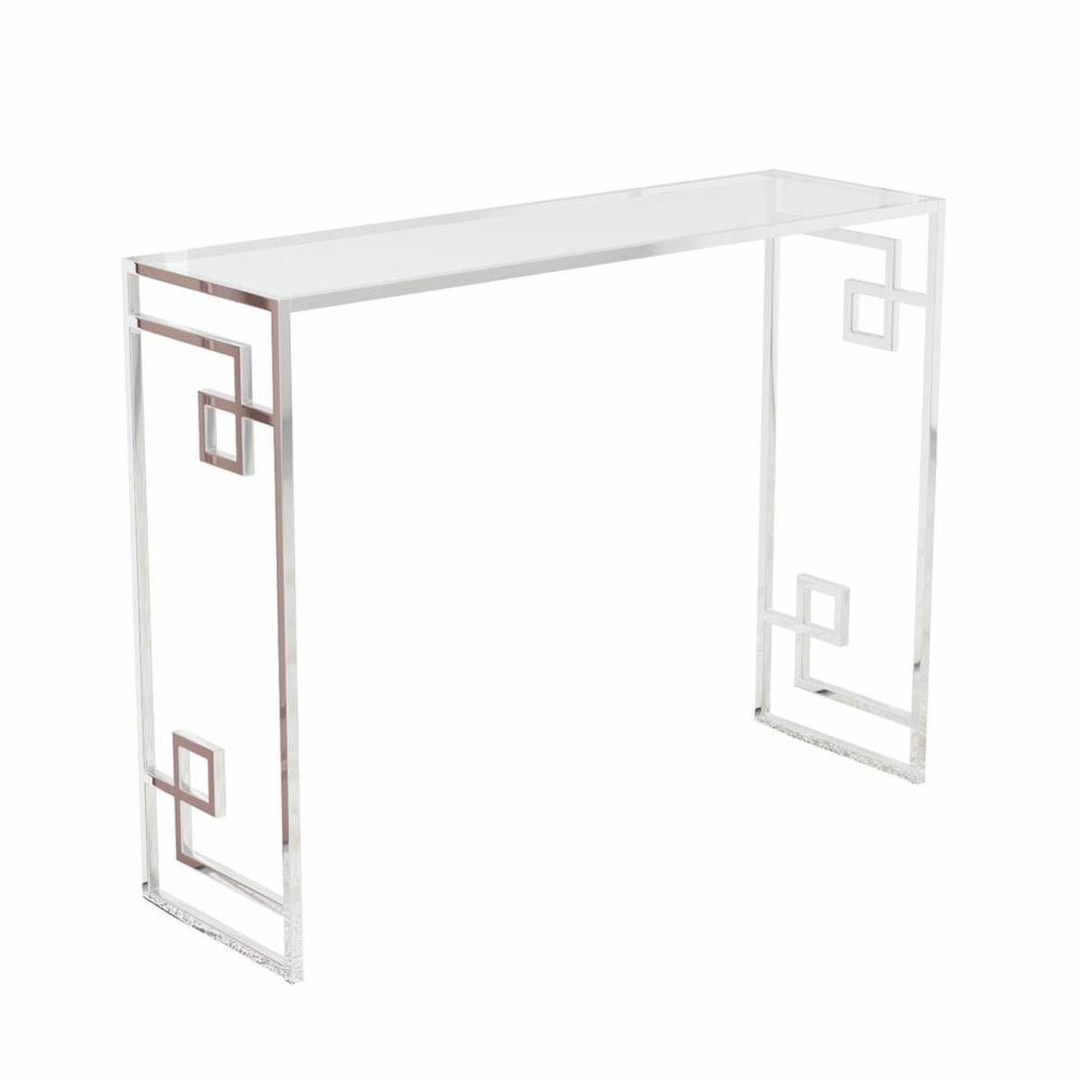 Ingresso DKD Home Decor Vetro Metallo Argento (120 x 40 x 78 cm ...