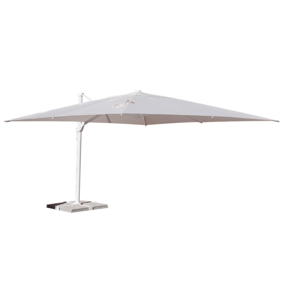 BLUES - Parasol de Jardín Excentrico 3x4 Orientable a 360°- Estructura ...
