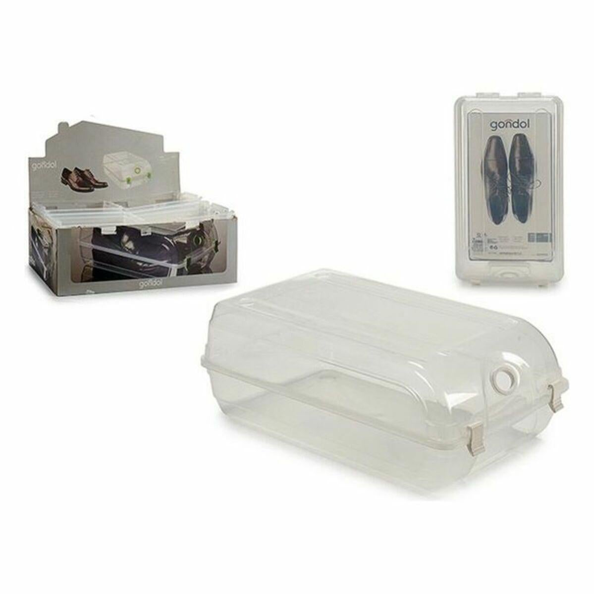 Contenitore per Sistemare le Scarpe Plastica (21 x 13 x 37 cm) | Leroy ...