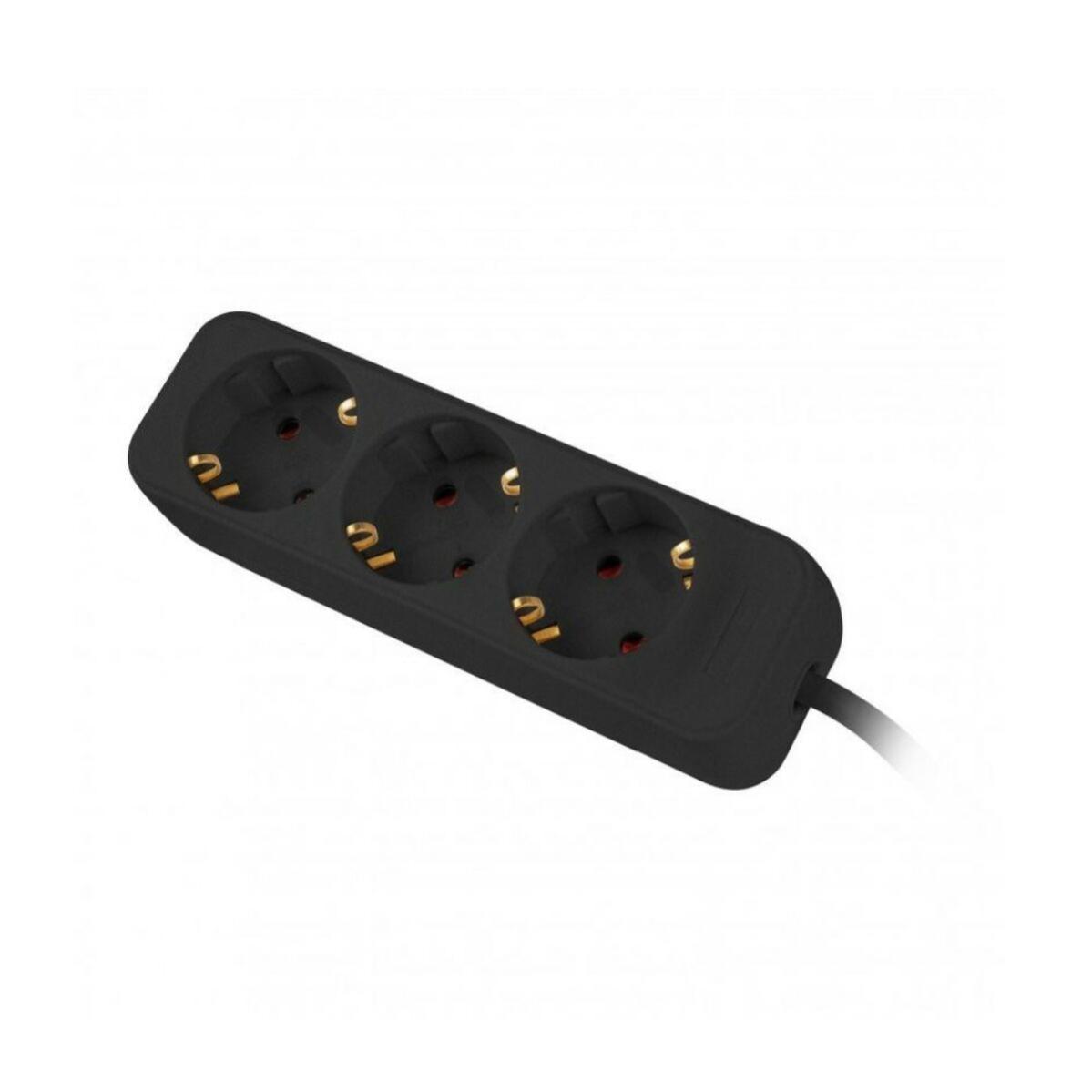 Multipresa 3 Tomas Schuko Lanberg 2500 W 1,5 m Nero | Leroy Merlin