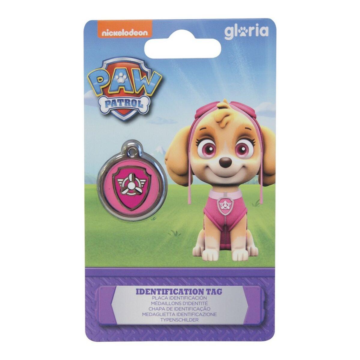 Plaque d'identification pour collier The Paw Patrol Skye Taille M ...