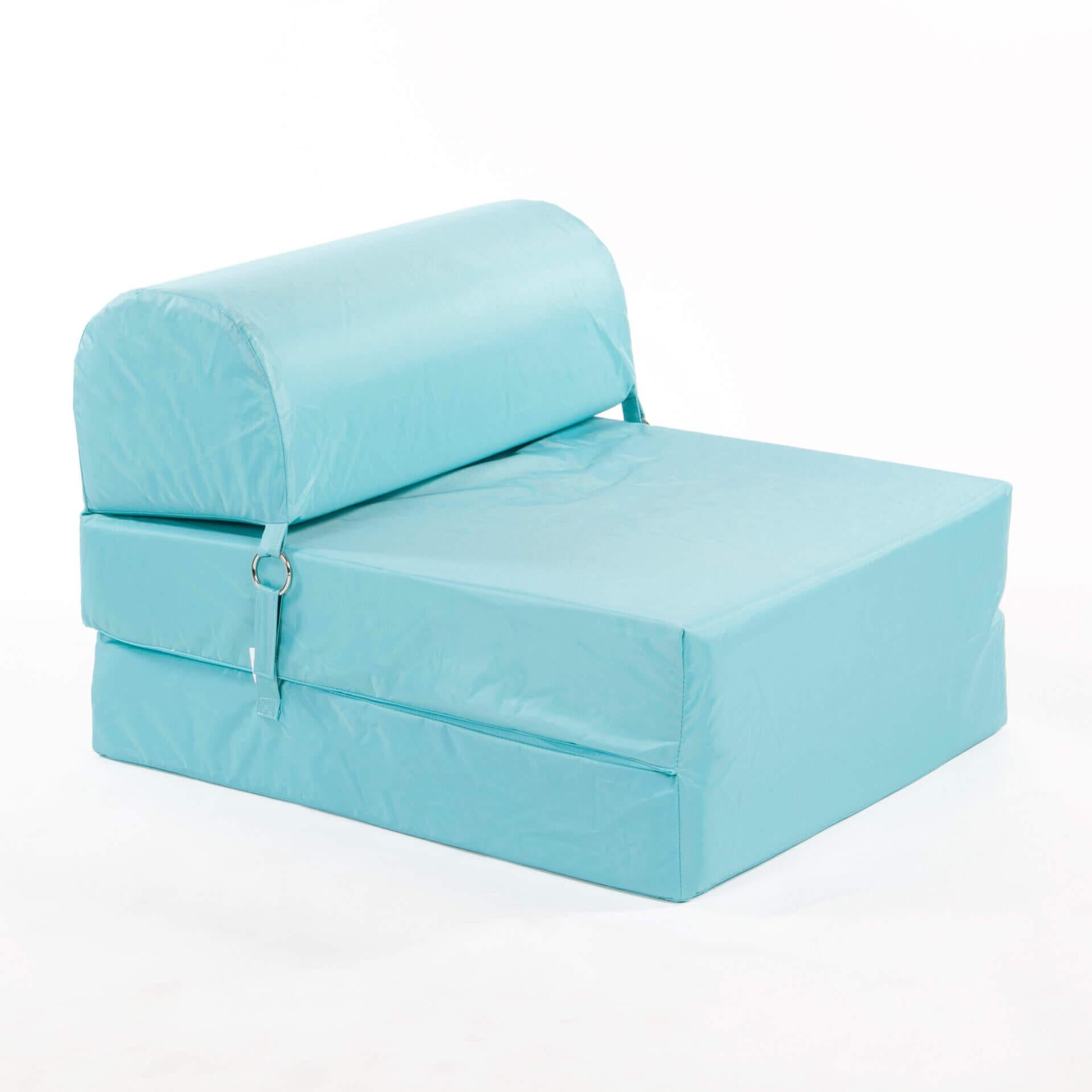 CHAUFFEUSE ALOHA TOILE DEPERLANTE BLEU AQUA 61X75X48CM | Leroy Merlin