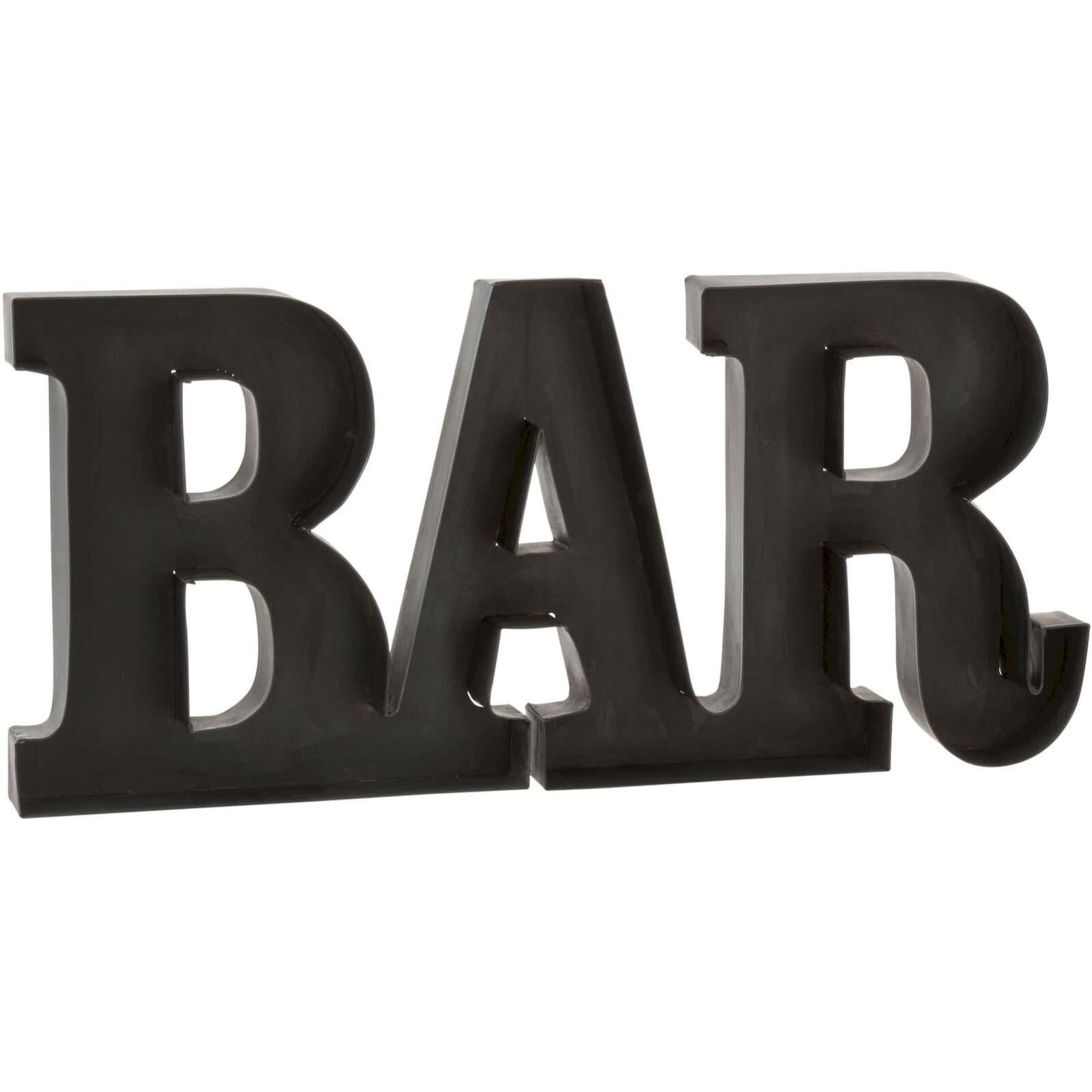 Enseigne lettres Bar en Fer | Leroy Merlin