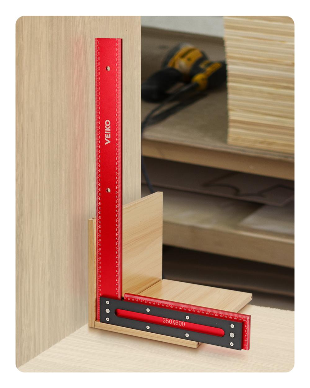 Equerre de menuisier 60cm règle de menuiserie règle d'angle droit ...