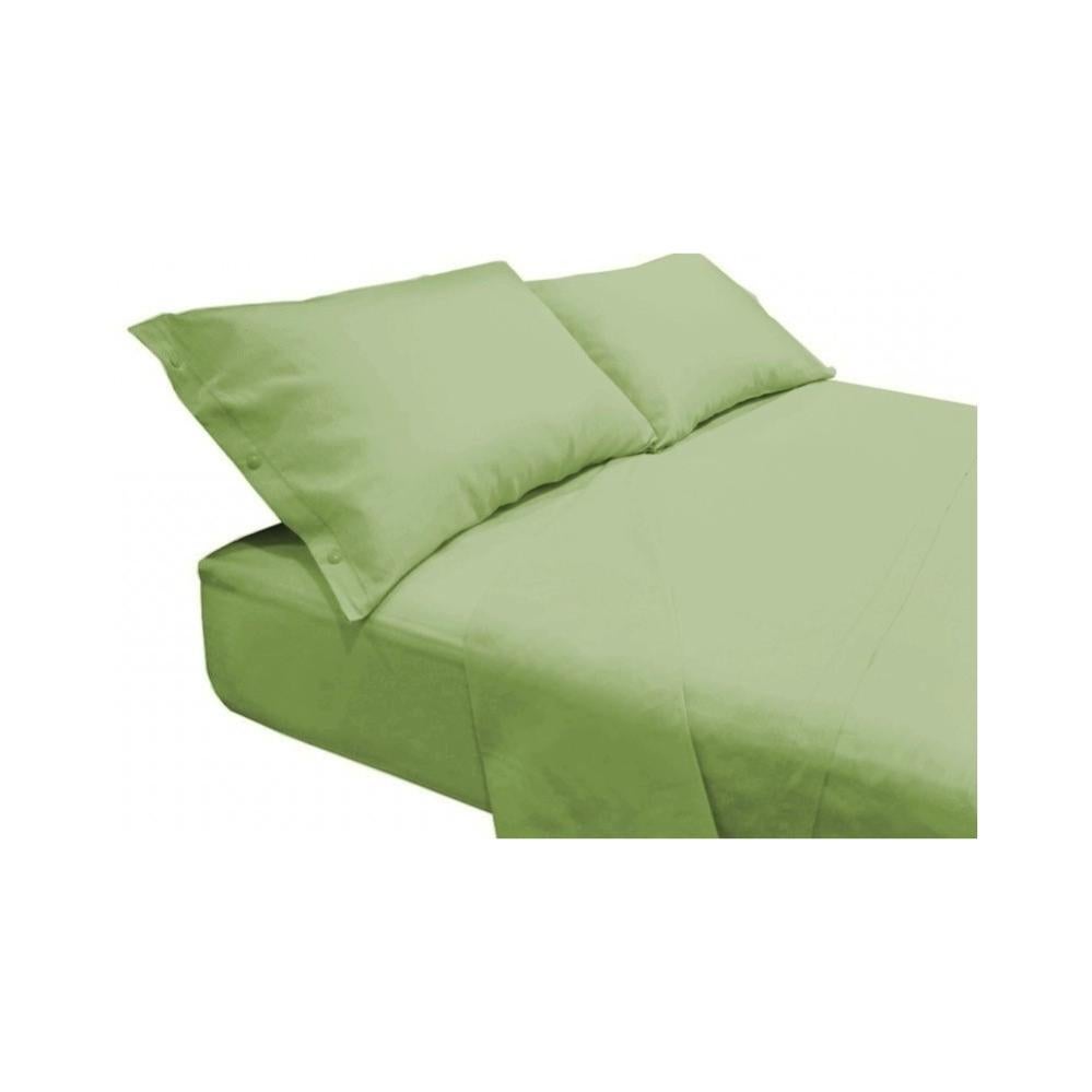 PLEIN DRAP DE LIT, DRAPS DE COULEUR UNIE VERT SAUGE Un Carré | Leroy Merlin